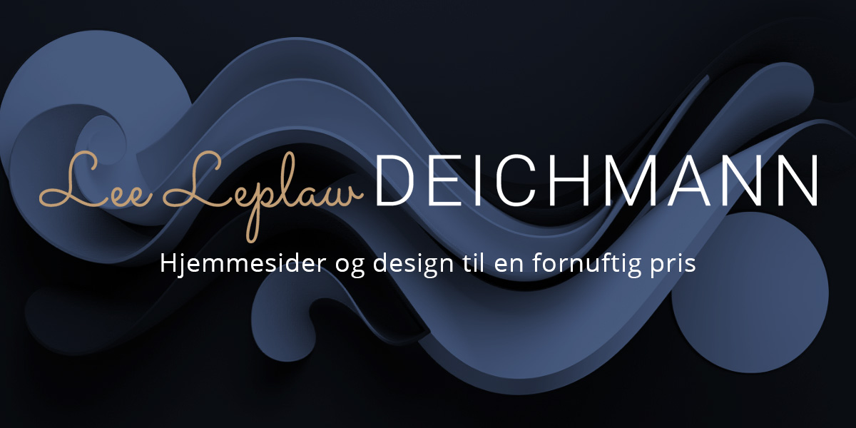Logo design og visuel identitet - Lee Leplaw Deichmann